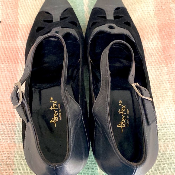 Peter Fox | Shoes | Peter Fox Victorian Style Black Suedepewter Leather ...